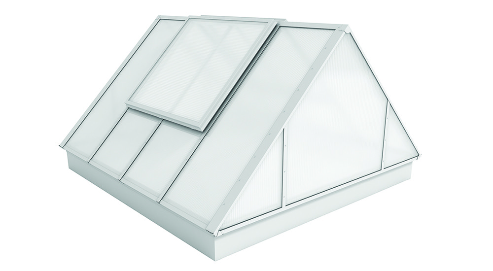 Roof triangular sky lights